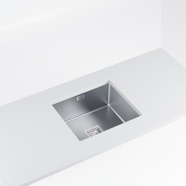 Fregadero Edesa Sencillo Undermount Stainless Steel 50.40 1C R-10 ...